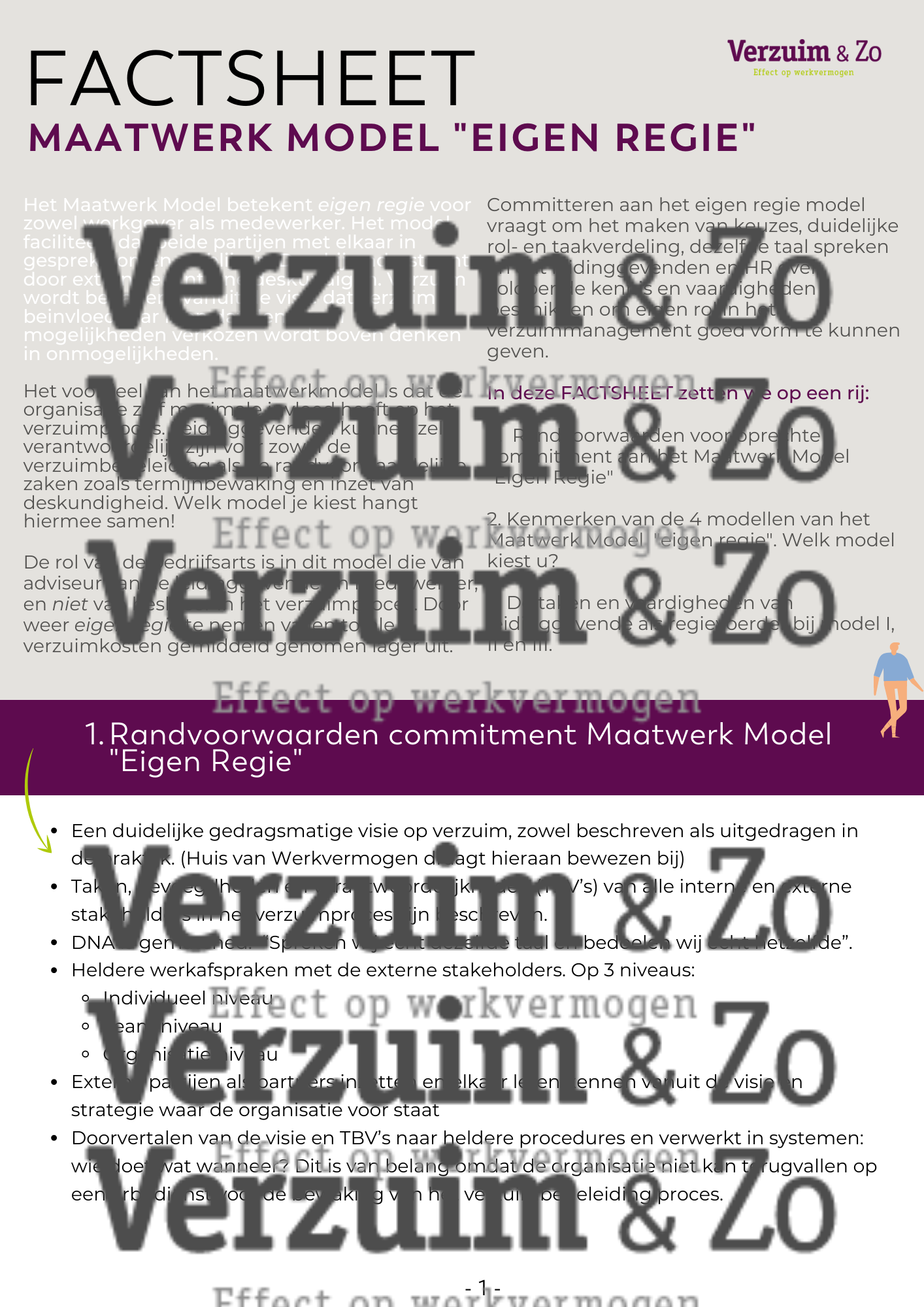 Verzuim & Zo | Voor een duurzame inzetbaarheid!